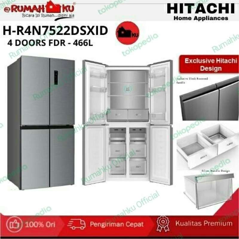 Jual Kulkas Hitachi H-R4N7522 Dsxid Refrigerator 4 Door Hr4N 7522Dsxid Terbaru di Seller Kuniy ...