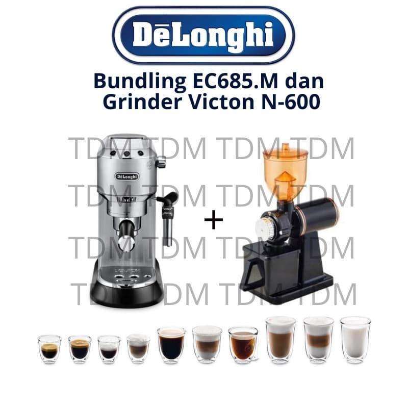 Jual Bundling Mesin Kopi Delonghi EC 685M + Grinder Kopi N600 di Seller ...