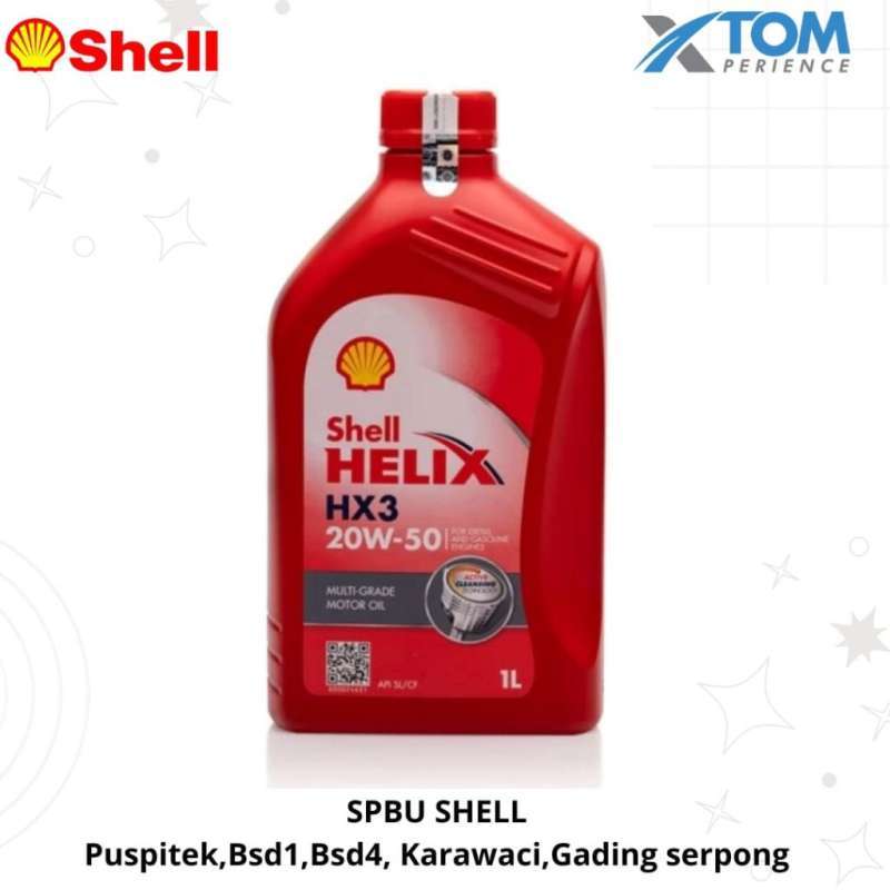 Jual Shell Helix HX3 20W-50 1liter di Seller Shell Lube Retail ...