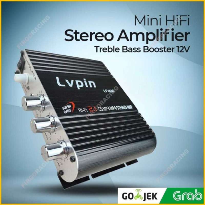 Promo Mini HiFi Stereo Amplifier Treble Bass Booster 12V 200W Diskon 23 ...