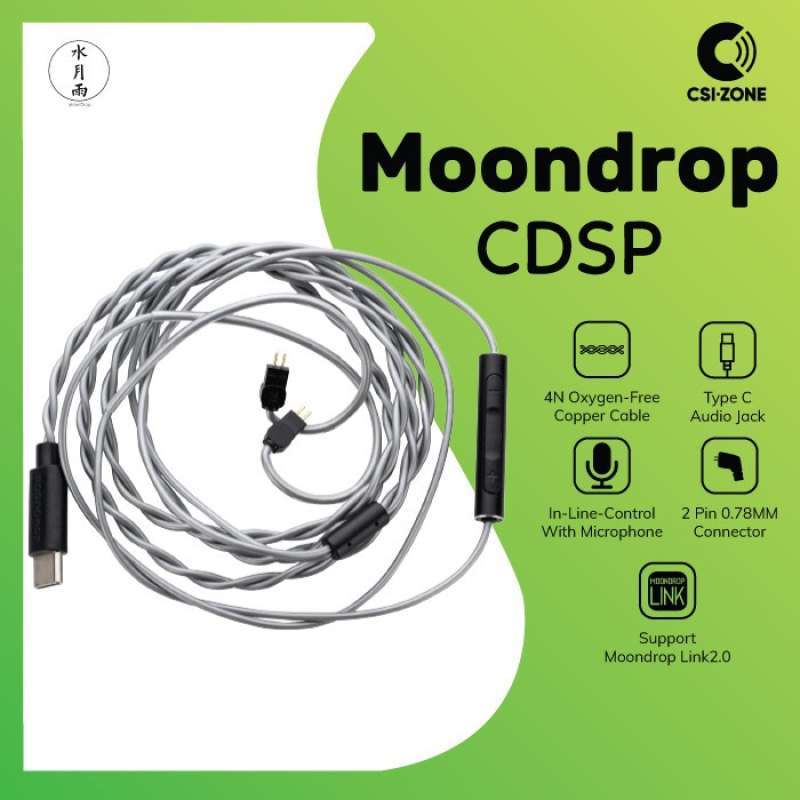 Promo Moondrop CDSP Type C Upgrade Cable For In Ear Earphone With Microphone Diskon 23% di ...