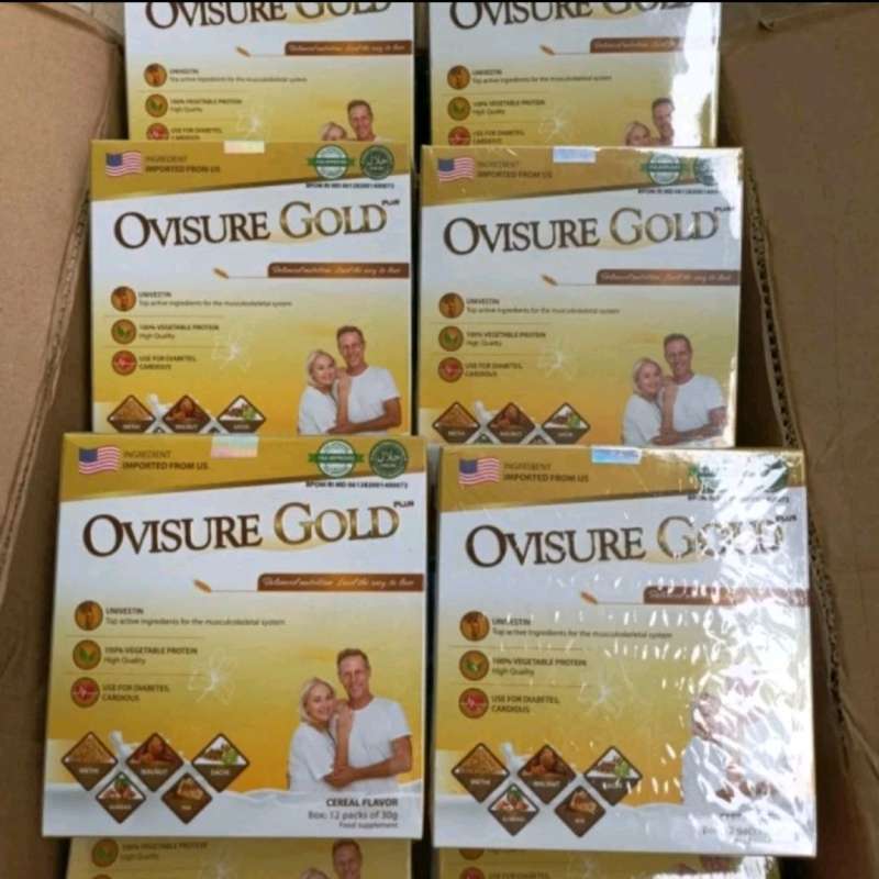 Jual Terlaris Ovisure Gold Milk Susu Vitamin Tulang Dan Sendi ...