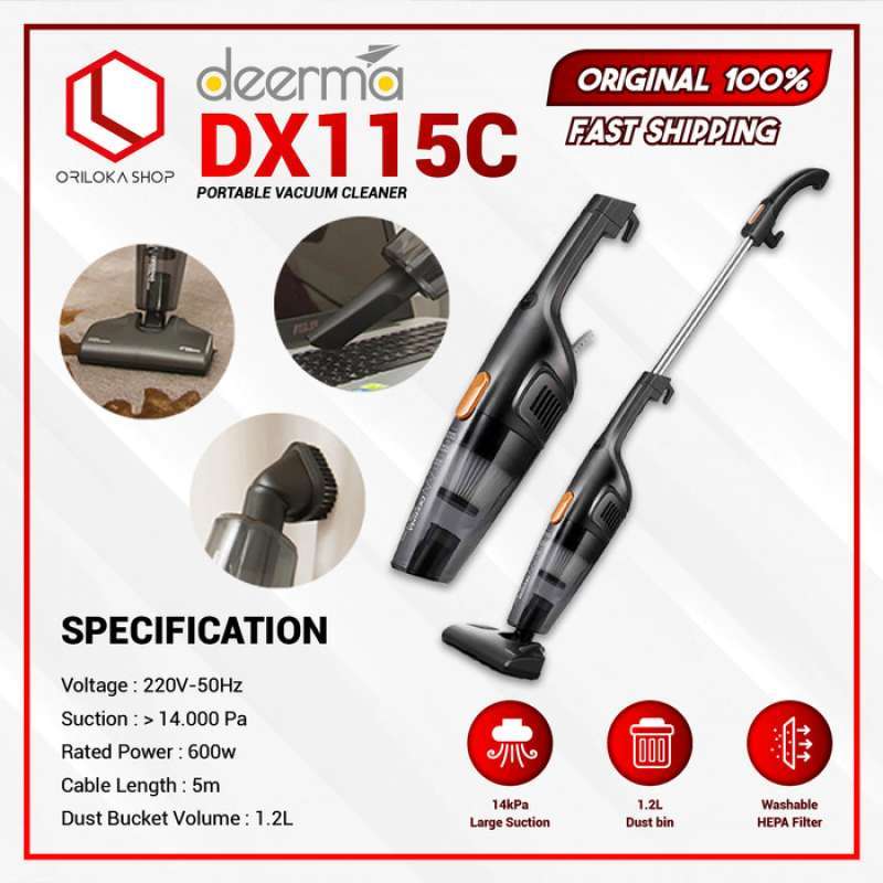 Promo Deerma Dx115C Vacuum Cleaner 2 In 1 - Alat Penghisap Debu Terbaik ...