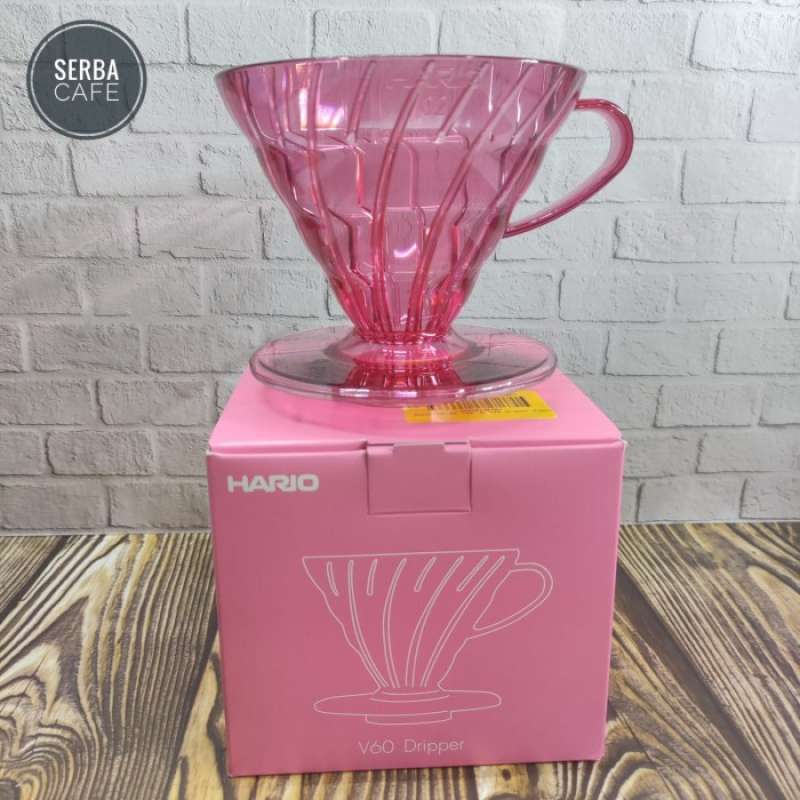 Promo Hario V60 Dripper Transparent Punch Pink (Vd-02-Tpp-A) Baru ...
