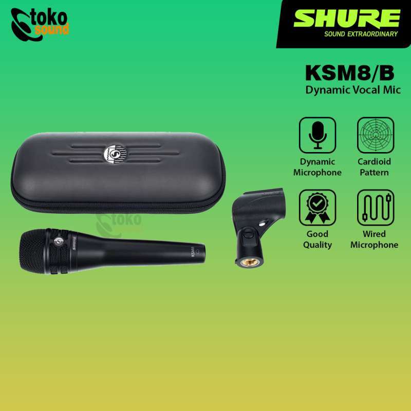 Jual Shure KSM8/B KSM8 - Dualdyne Dynamic Vocal Microphone Original di Seller Tokosound Proaudio ...