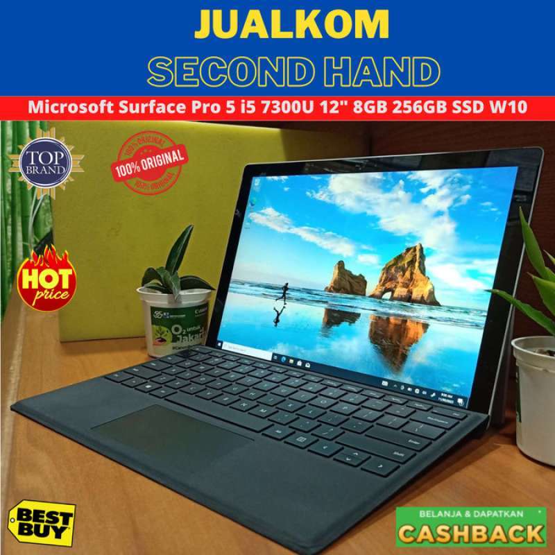 Jual Microsoft Surface Pro 5 i5 7300U 12 8GB 256GB SSD W10 Second ...