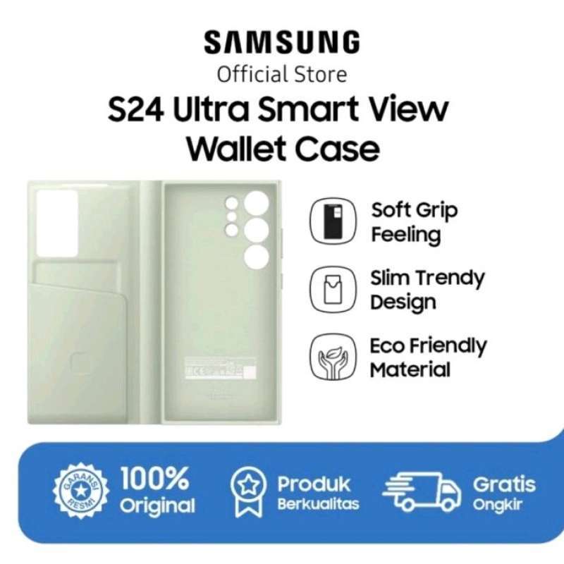 Jual Samsung Galaxy S24 Ultra Smart View Wallet Case - Original Di ...