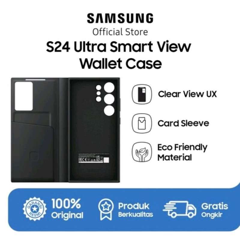 Jual Samsung Galaxy S24 Ultra Smart View Wallet Case - Original Di Seller Go Store - Embong ...