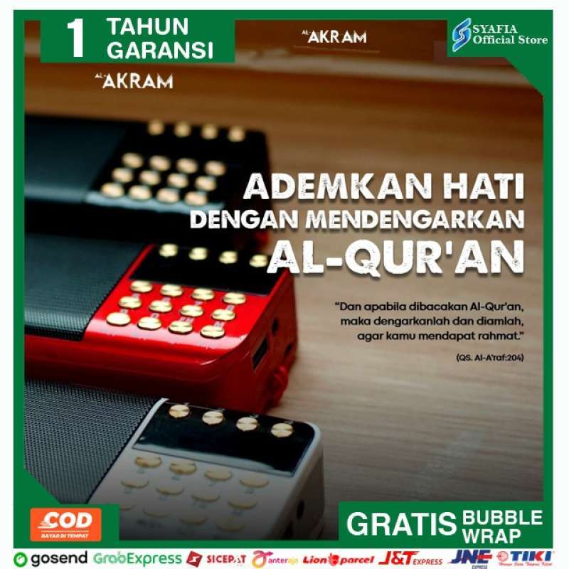 Promo Speaker AlQuran Quran Murottal Murotal Digital 30 Juz Akram Traveller Diskon 23% di Seller ...