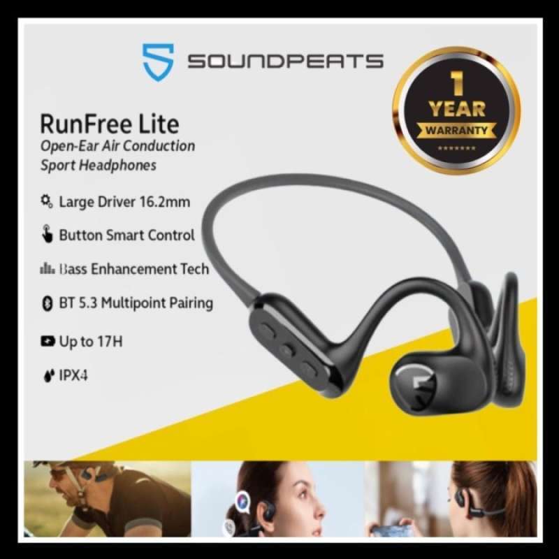 Promo Soundpeats Runfree Lite Wireless Bluetooth Air Conduction ...