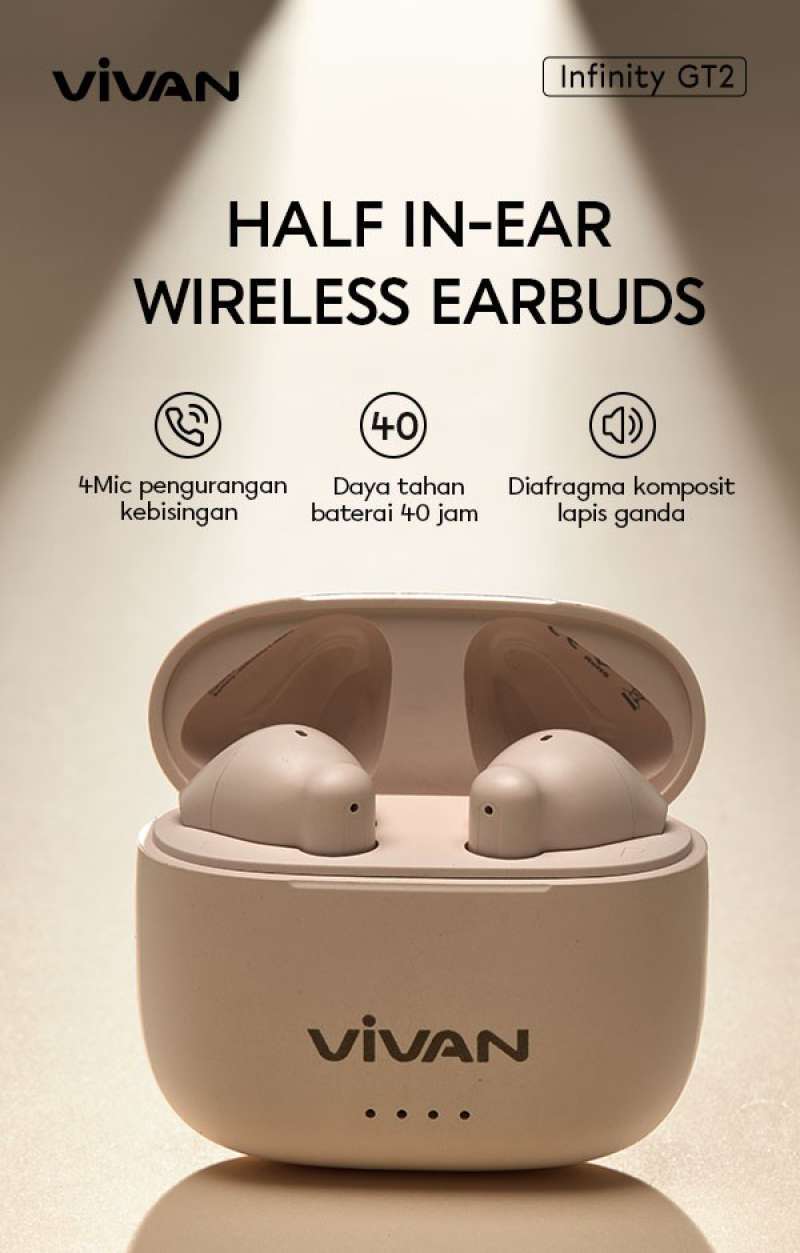 Promo Vivan Infinity Gt2 Wireless Bluetooth Earbuds Tws Diskon 23% Di ...