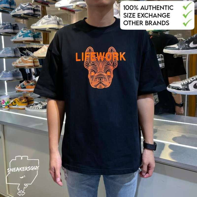 Promo Life Work Korea Eightton Signature Black Tee Lifework Original ...