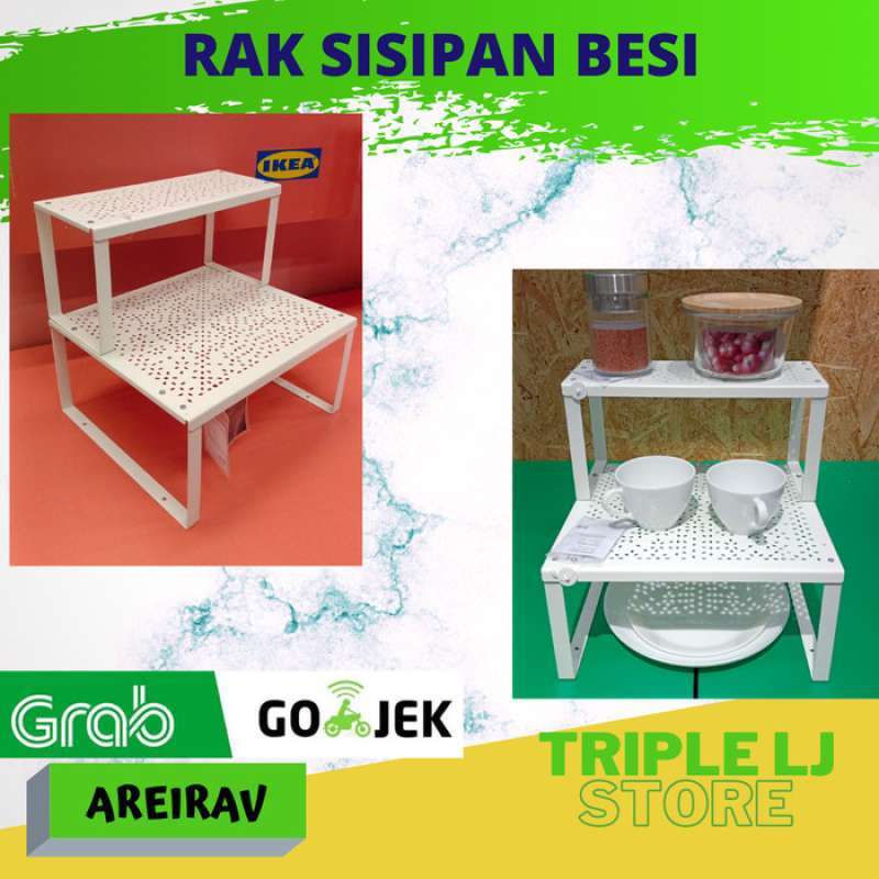 Jual Rak Sisipan Lemari Dapur Rak Tambahan Serbaguna Besi Meja Kecil ...