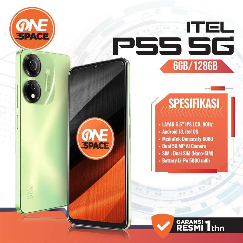 Jual iTel P55 5G 6/128 GB RAM 6GB ROM 128GB HP Android Garansi Resmi ...