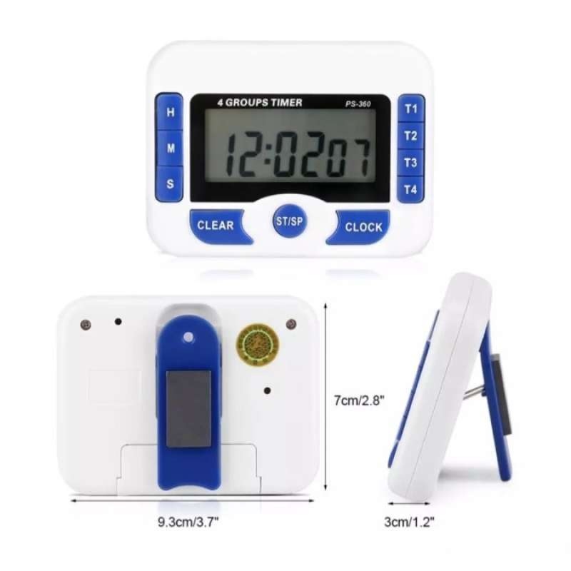 Promo AVPRO PS360 4-CHANNELS KITCHEN TIMER & CLOCK 100 HOURS COUNTDOWN ...
