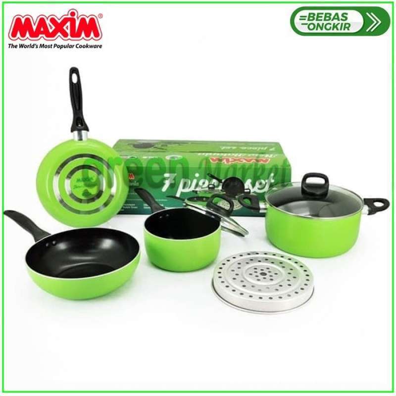 Jual Promo - Panci Set Teflon Maxim New Halania Set 7 Piece Set Di ...