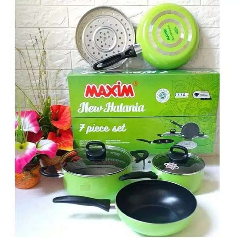Jual Promo - Panci Set Teflon Maxim New Halania Set 7 Piece Set Di ...