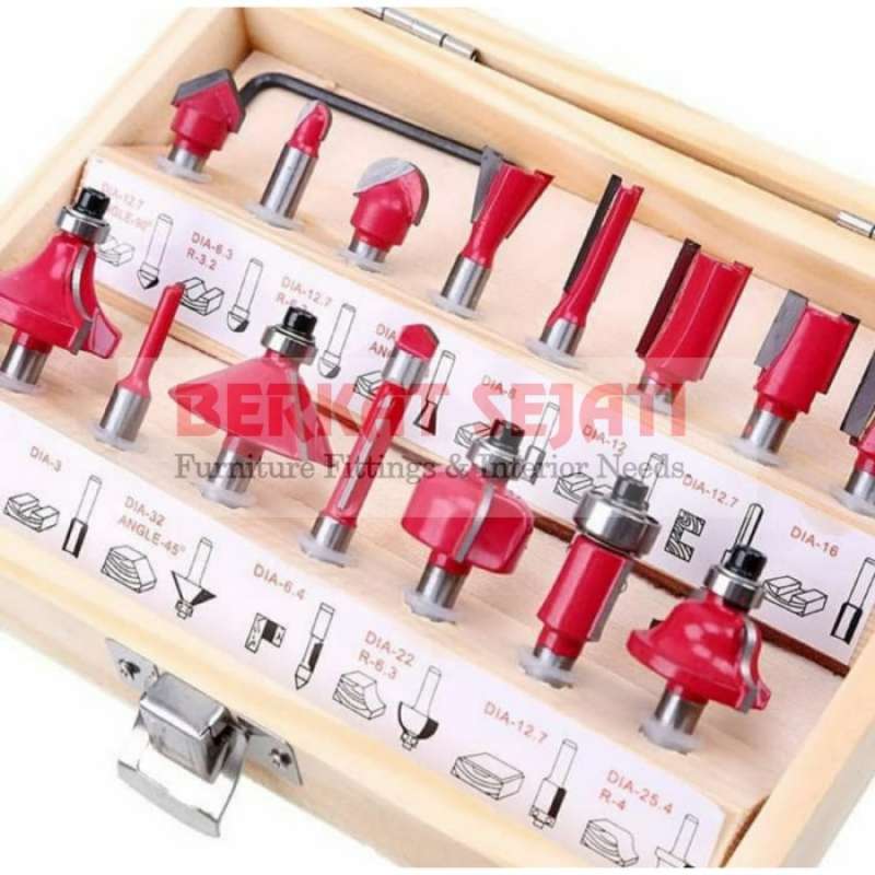 Promo 15 PCS Mata Router SET Mata Profil SET Mata Trimmer SET Router ...