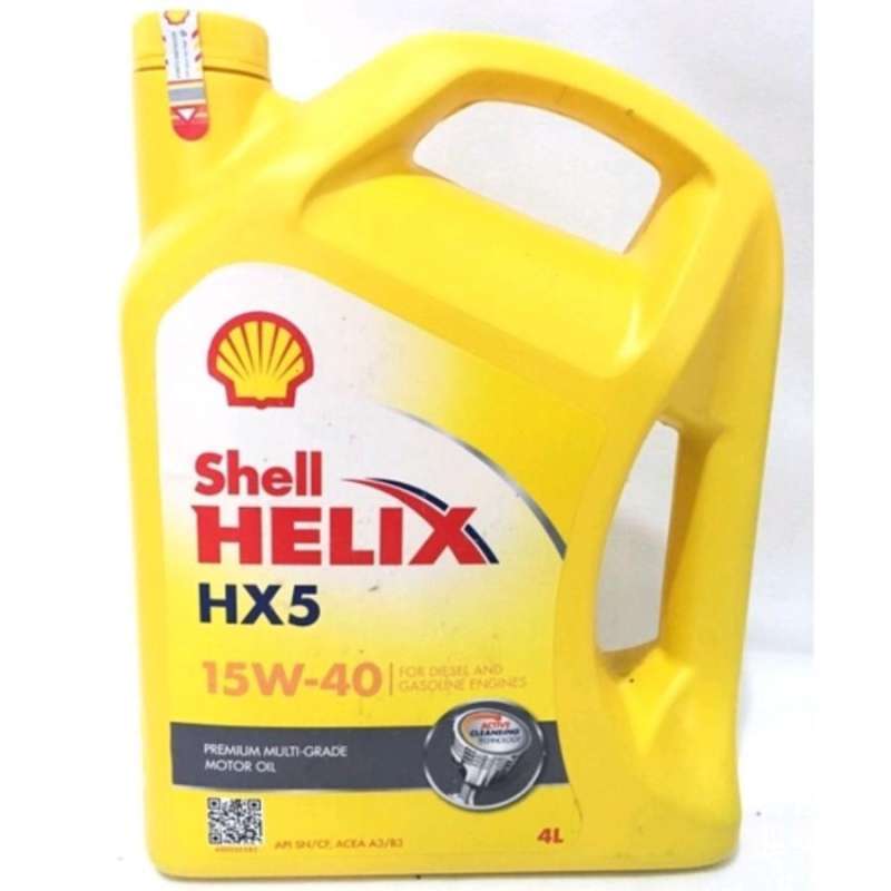 Jual SHELL HELIX HX5 15W40 4L PREMIUM MULTI-GRADE UTK MESIN BENSIN ...