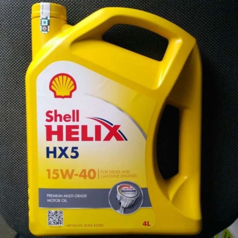 Jual SHELL HELIX HX5 15W40 4L PREMIUM MULTI-GRADE UTK MESIN BENSIN ...