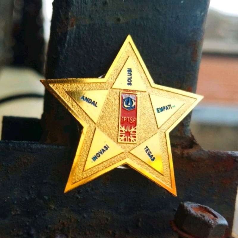 Jual Pin Bros Atribut PTSP Jakarta Pin Pelayanan Terpadu Satu Pintu DKI ...
