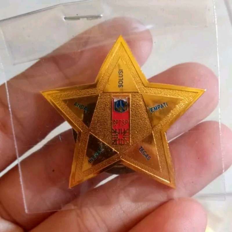 Jual Pin Bros Atribut PTSP Jakarta Pin Pelayanan Terpadu Satu Pintu DKI ...