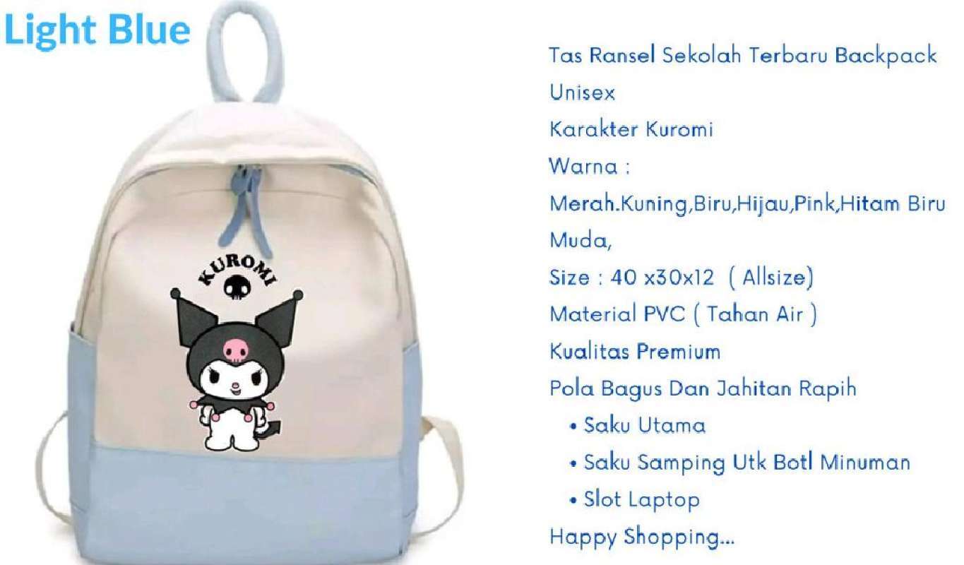 Jual Tas Sekolah Anak Sd Kuromi Harga Termurah Dan Terlengkap 2024 | Blibli