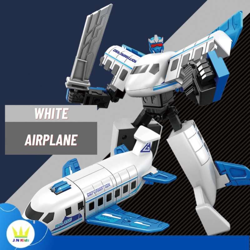 Jual Mainan Anak Robot Transformer Berubah Bentuk Pesawat Truk Kereta ...