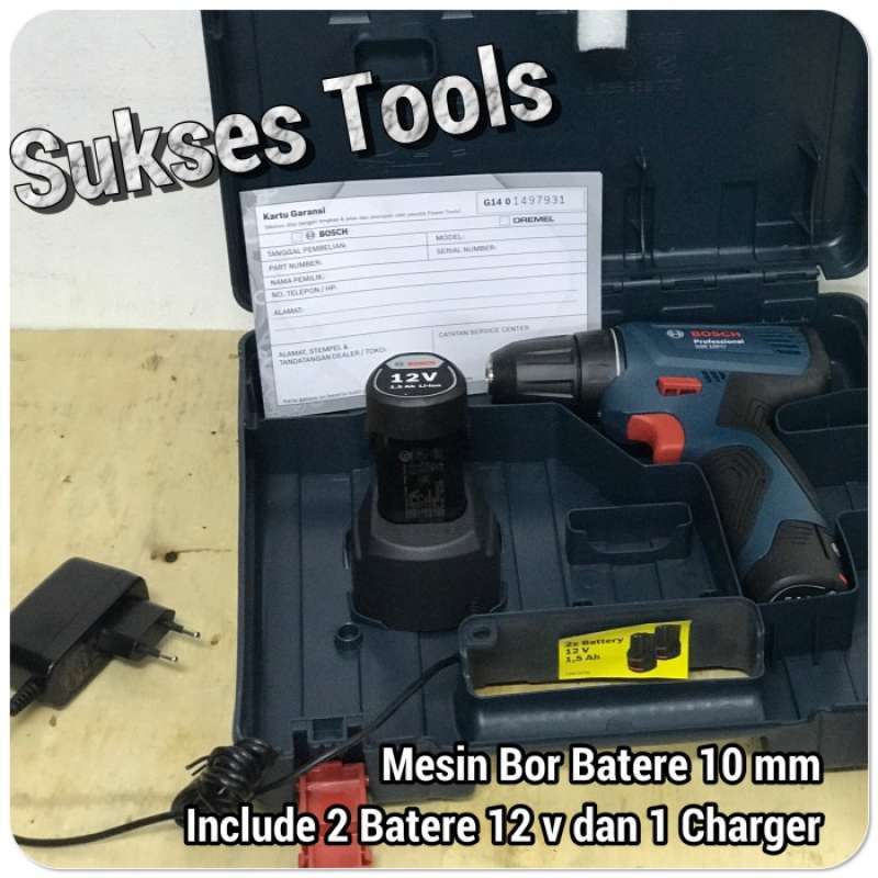 Promo Bosch GSR 120 GSR120 Li Mesin Bor Batere Baterai Cordless Drill ...