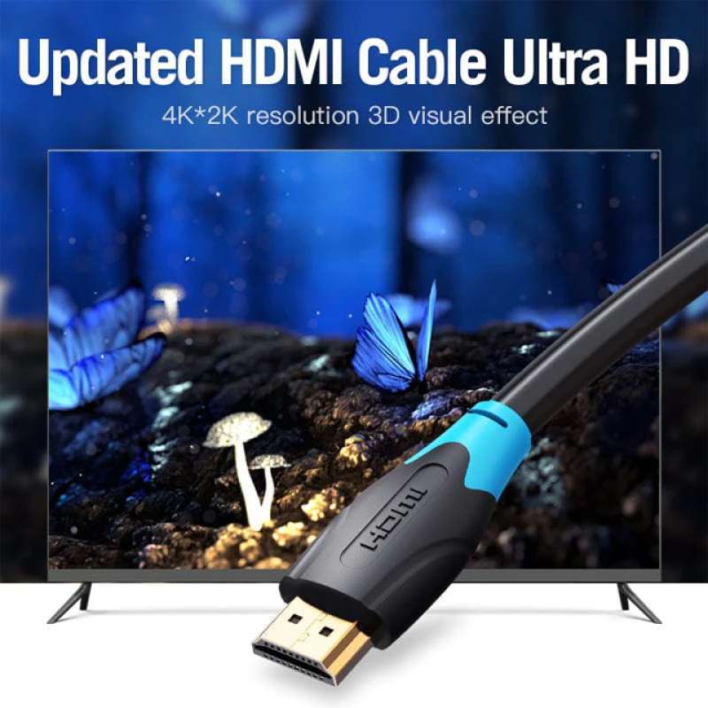 Jual Vention Aac Kabel Hdmi Ultra Hd 4k Male To Male Black - 2 Meter Di ...
