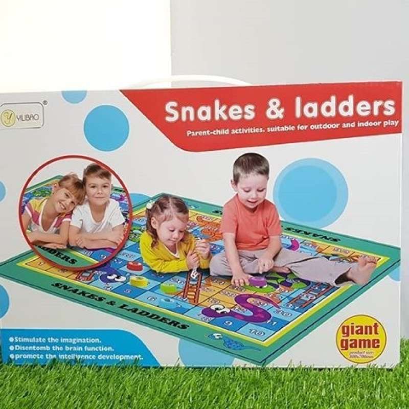 Promo mainan ular tangga Karpet Ular Tangga Snakes Ladders Board Diskon ...