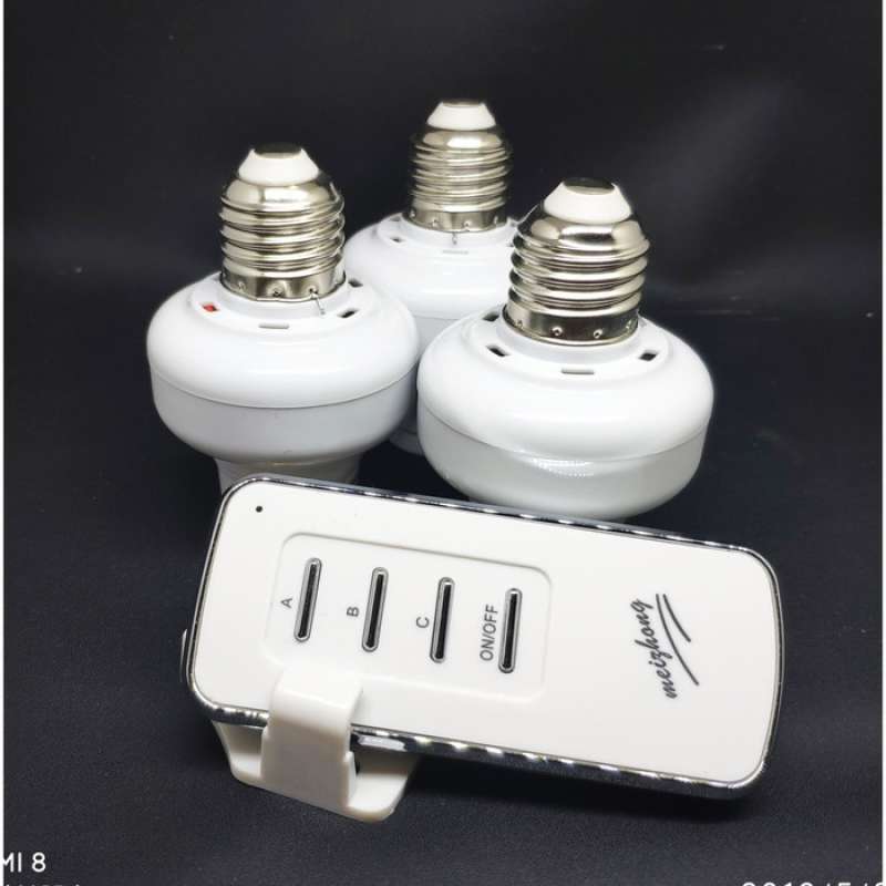 Promo Fitting Lampu Dengan Remote Control.....1 Remote 3 Fittings ...