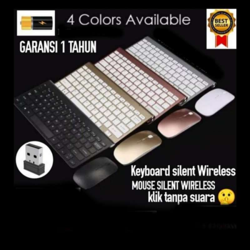 Jual keyboard wireless nano combo mouse wireless original keyboard ...