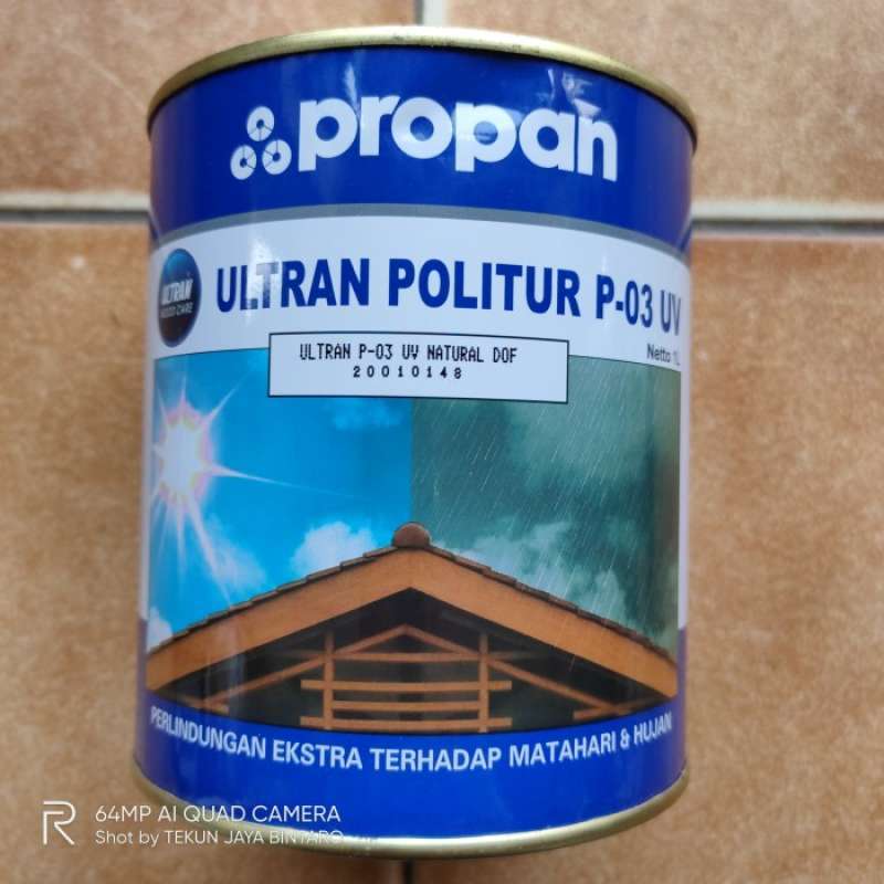 Promo Cat Kayu Propan Politur Exterior Ultran P-03 1L - Natural Dof ...