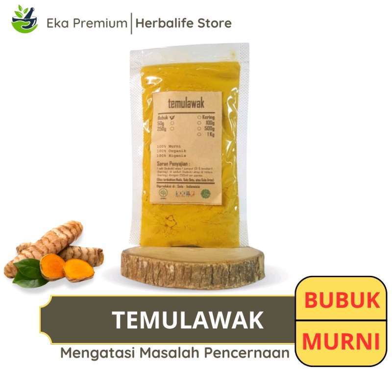 Promo Temulawak Bubuk Temu Lawak Kering Ramuan Rempah Herbal Asli Jamu ...