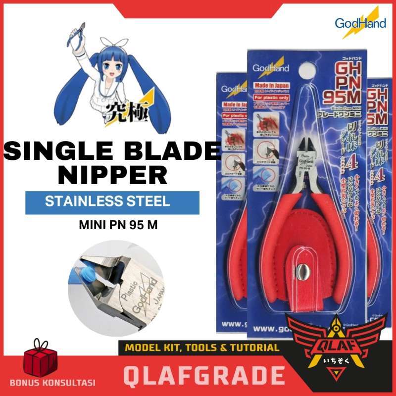 Jual Nipper Single Blade Godhand mini PN 95 M tang potong gundam di ...