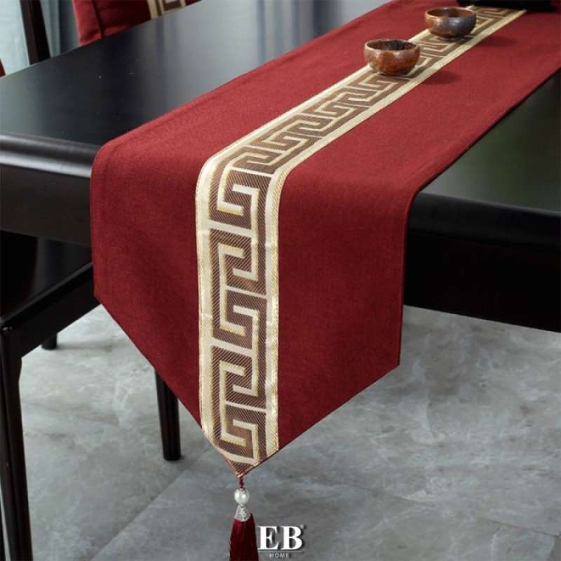 Promo New Taplak Meja 3,5 Meter Mewah / Table Runner Sangjit 356 - 4 ...