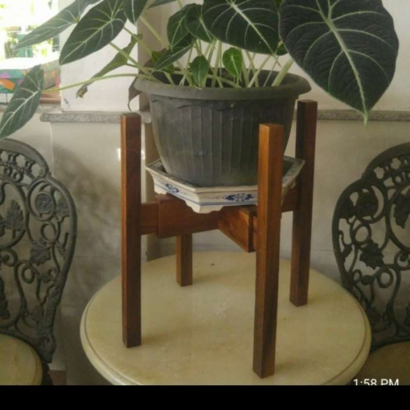 Promo Sale Standing Flexible Pot / Tempat Vas Bunga Jati Oven Bisa ...