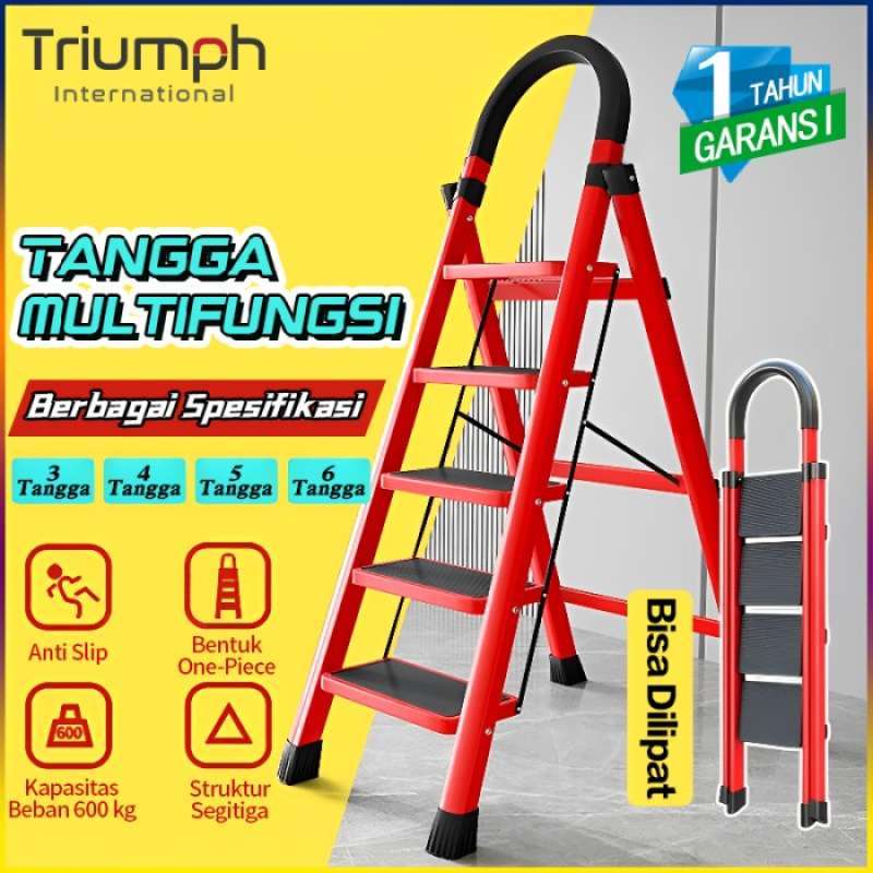 Promo 2-6 Step Tangga Lipat Multifungsi / Tangga Lipat Aluminium 6 Step ...