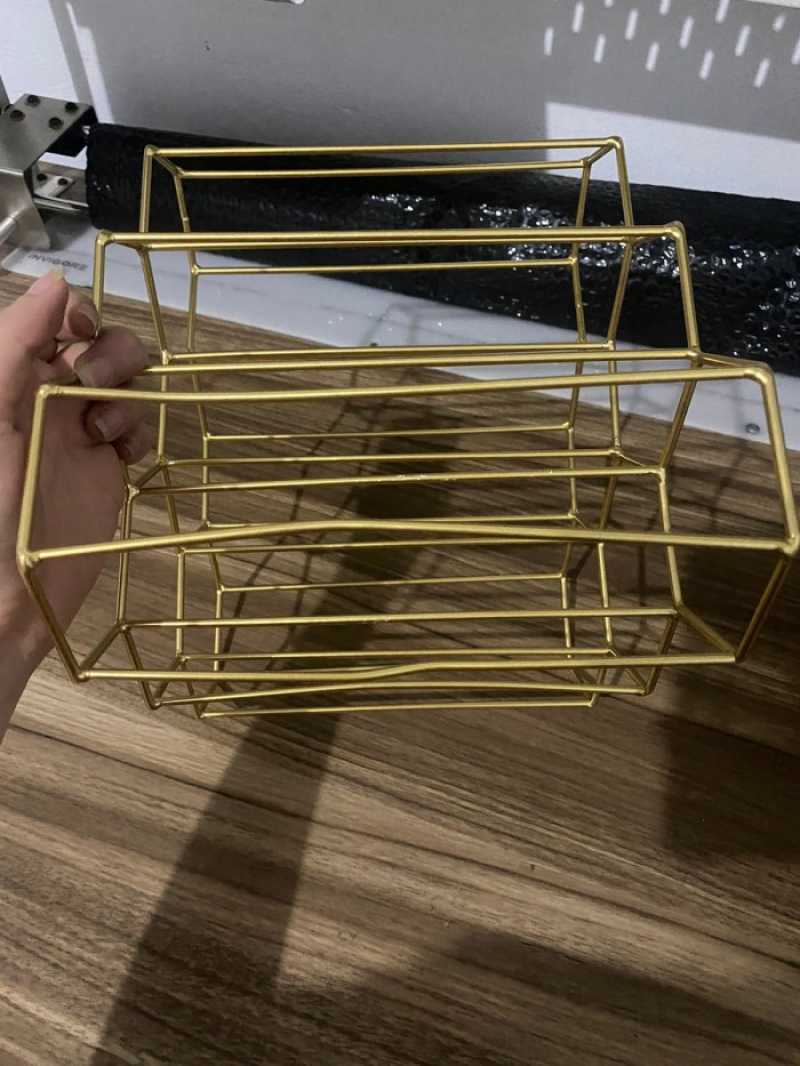 Promo New Wine Rack Tempat Rak Rack Botol Stainless Gold Rose Organizer ...