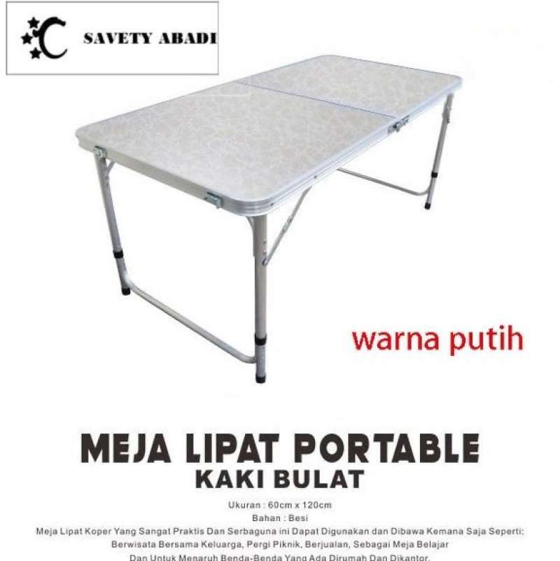 Promo Promo Meja Lipat Koperl Aluminium Meja Kaki Bulat Meja Portable ...