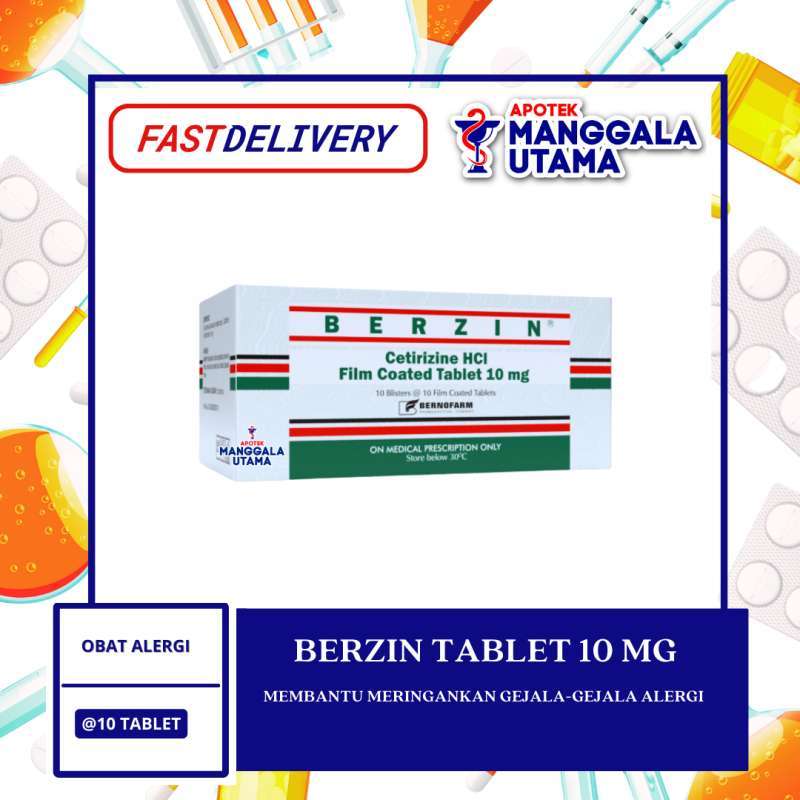 Berzin Tablet 10 Mg Lengkap Harga Terbaru Februari 2024 | Blibli