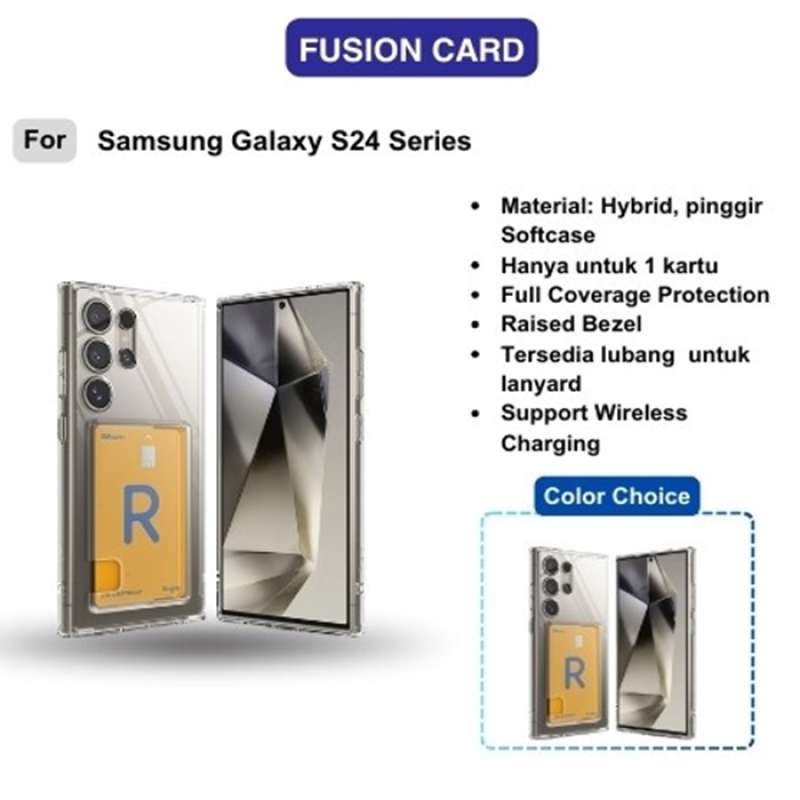 Promo Case Samsung Galaxy S24 Ultra Plus Ringke Fusion Card Diskon 14