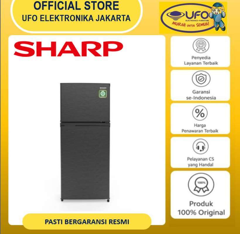 Jual Sharp Lemari Es 2 pintu SJ-195MN-HS || SJ195MNHS New Kirei Series ...