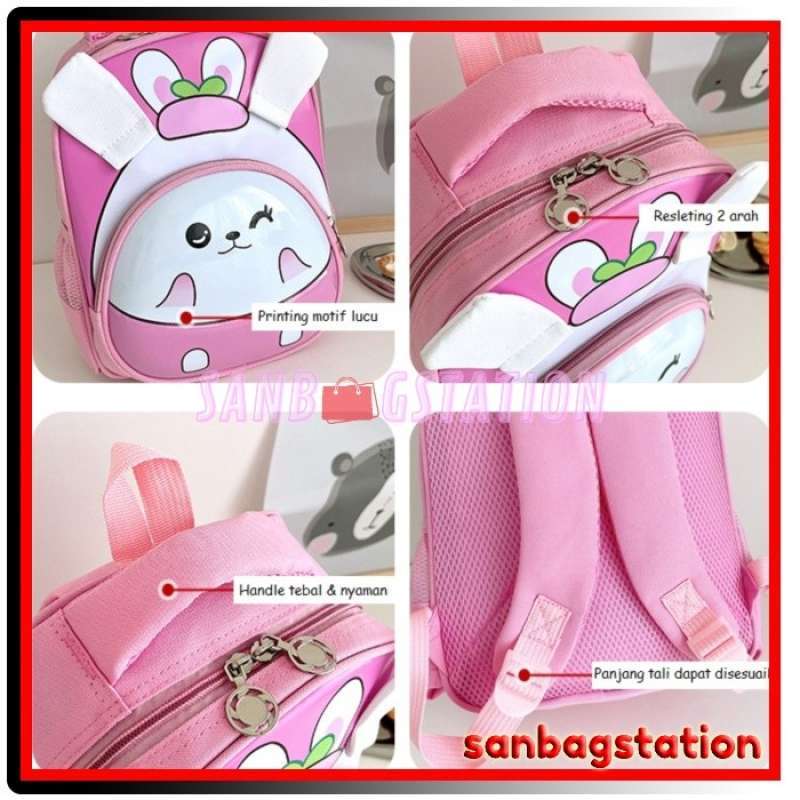 Jual Tas Ransel Anak Sekolah PG Paud TK SD Les Cewek Cowok Import Backpack - RTB08 BabyShark di ...