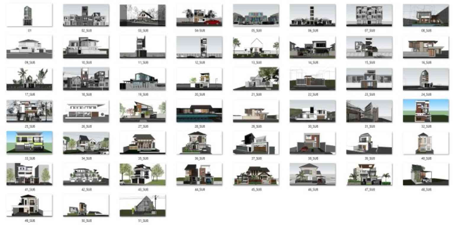 Promo 3D Sketchup Library Model Scene Eksterior Architecture 51 ...
