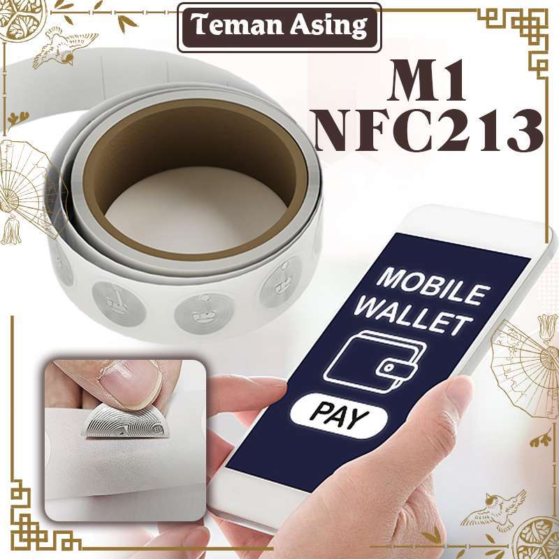 Promo 1000 Lembar NFC Smart Card Tags Sticker Kepingan NTAG213 M1 Dapat Digunakan Untuk ...