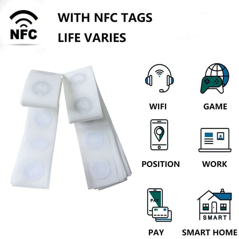 Promo 1000 Lembar NFC Smart Card Tags Sticker Kepingan NTAG213 M1 Dapat ...