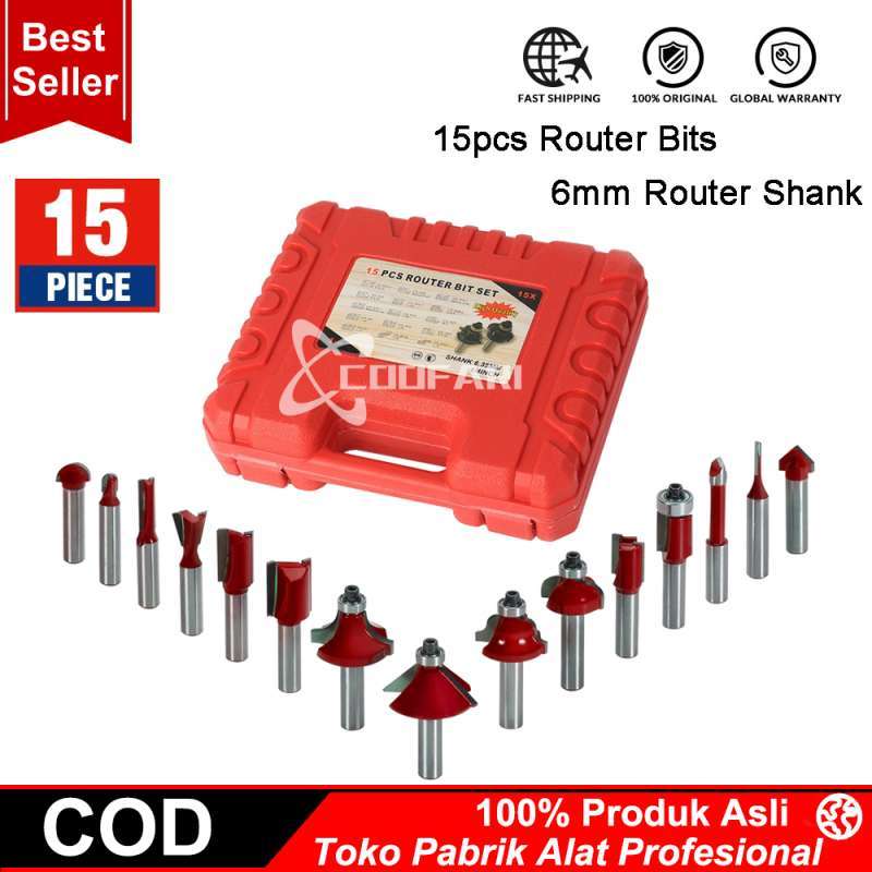 Promo Mata Router set - Mata Profil 6mm - Mata Trimmer Set Router Bit ...