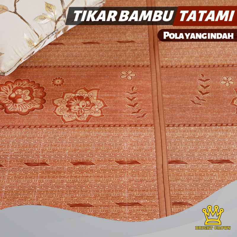 Promo FREE BAG Tikar Bambu Tatami / TIkar Lipat Bambu Tatami 2 Ukuran ...